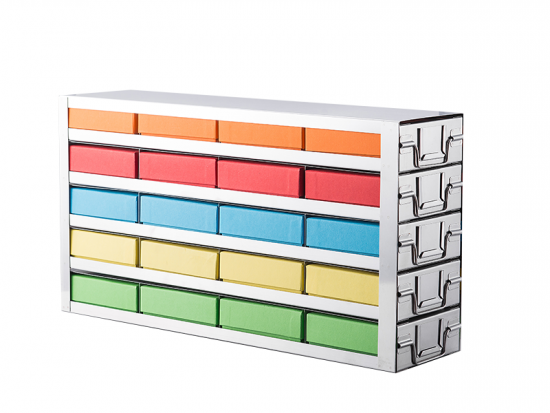 Laboratory Consumables: Sliding-drawer freezer racks Manufacturers