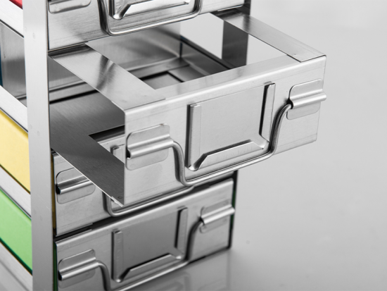 Laboratory Consumables: Sliding-drawer freezer racks Manufacturers