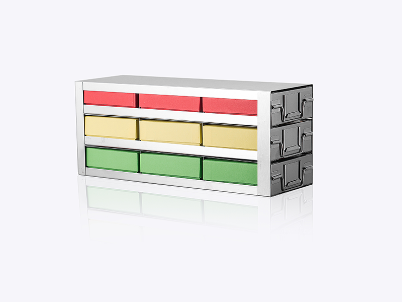 Laboratory Consumables: Sliding-drawer freezer racks Manufacturers